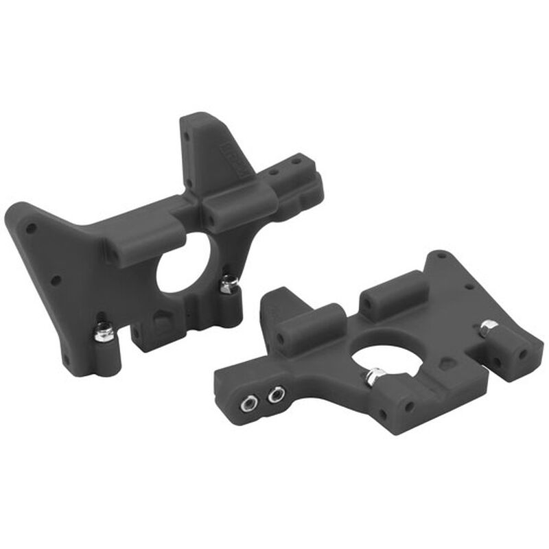 RPM Traxxas T-Maxx/E-Maxx Front Bulkhead Set (Black)