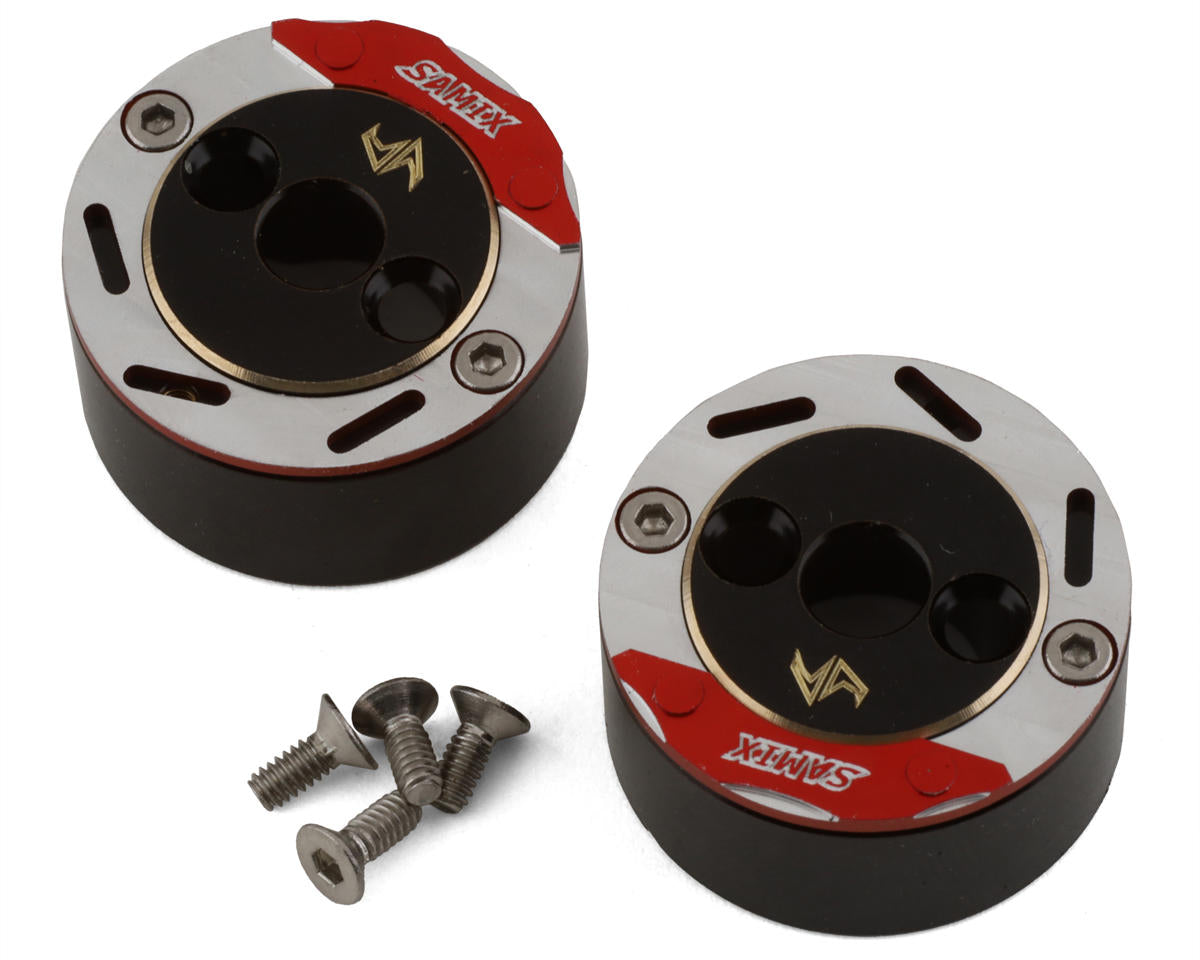 Samix TRX-4M Brass Rear Brake Adapter w/Scale Brake Rotor & Caliper Se